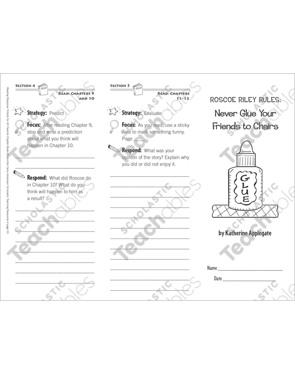 Roscoe Riley Rules: Never Glue Your Friends to Chairs (Level L ...