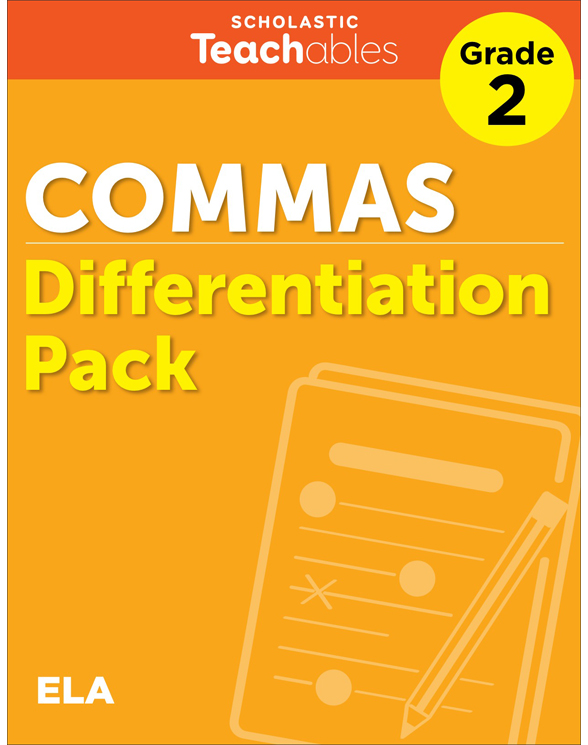 Commas Grade 2 Differentiation Pack by