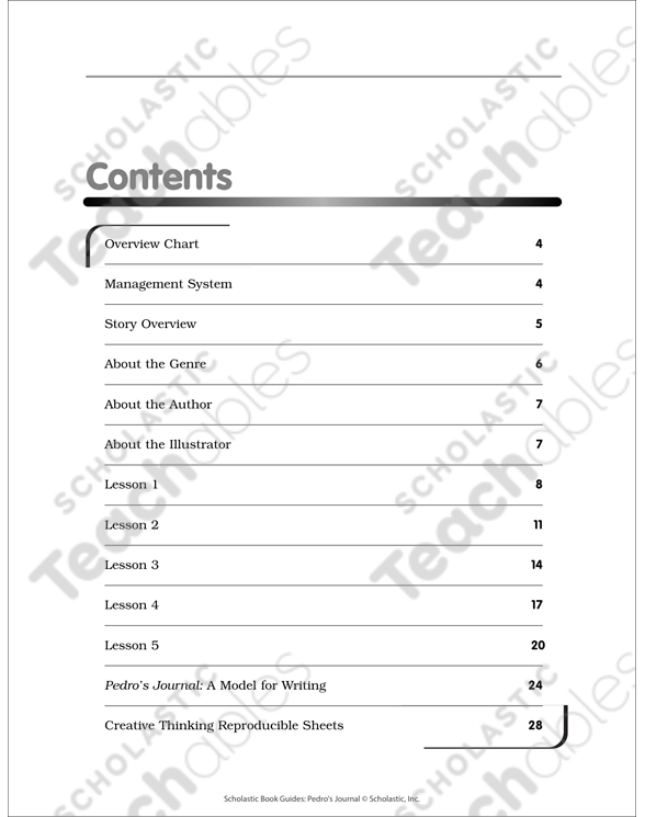 Book Guide: Pedro’s Journal by