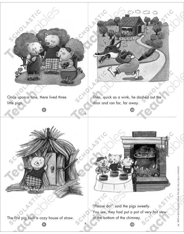 The Three Little Pigs: Folk & Fairy Tale Easy Readers Mini-Book ...