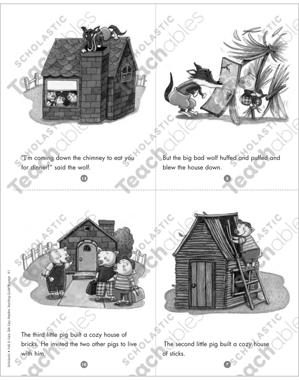 The Three Little Pigs: Folk & Fairy Tale Easy Readers Mini-Book ...