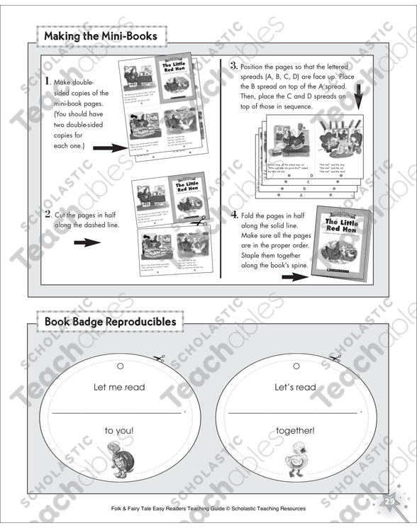 The Three Little Pigs: Folk & Fairy Tale Easy Readers Mini-Book ...