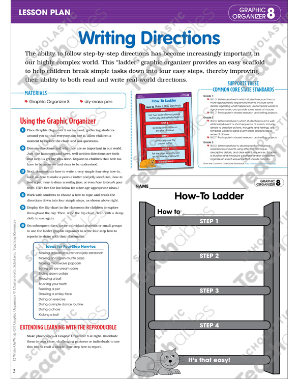 How-To Ladder (Writing Directions): Writing Skills Lesson Plan ...
