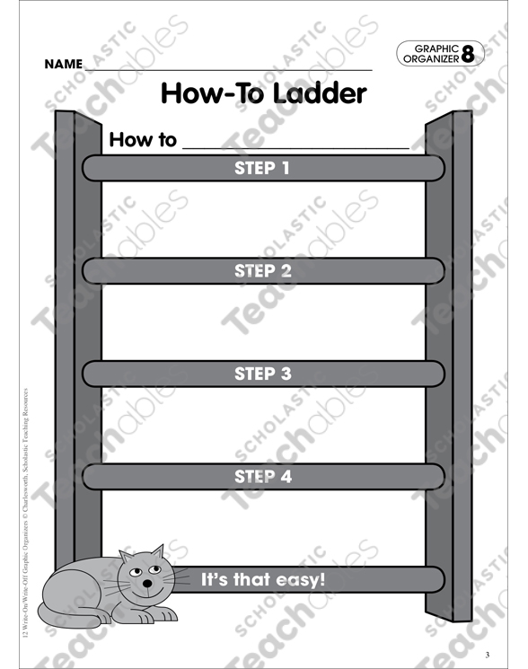 How-To Ladder (Writing Directions): Writing Skills Lesson Plan ...