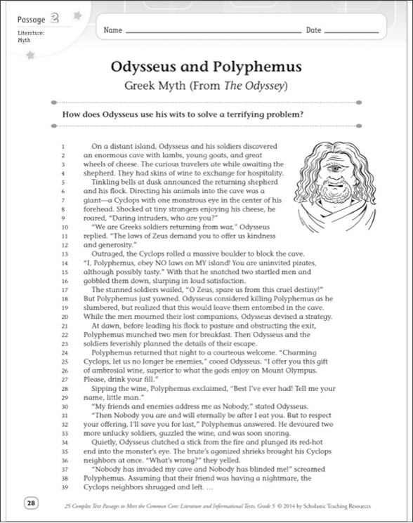 25 Complex Text Passages to Meet the Common Core: Literature and ...