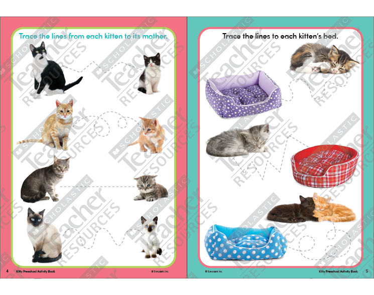 Kitty Preschool Activity Book by