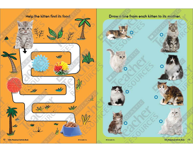 Kitty Preschool Activity Book by