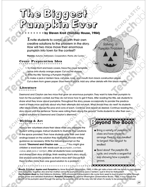The Biggest Pumpkin Ever: Collaborative Book by