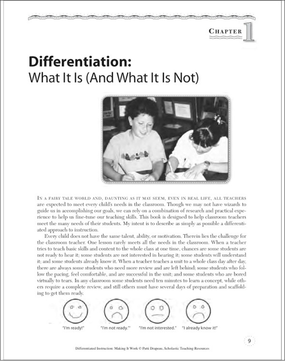 Differentiated Instruction: Making It Work by Patti Drapeau