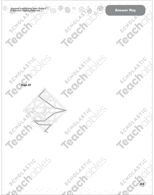 Galactic Math (Simple Integers): Scholastic Success With Math (Grade 6) by