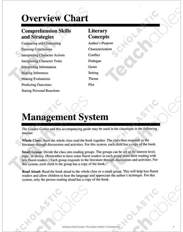 Book Guide: The Golden Goblet by