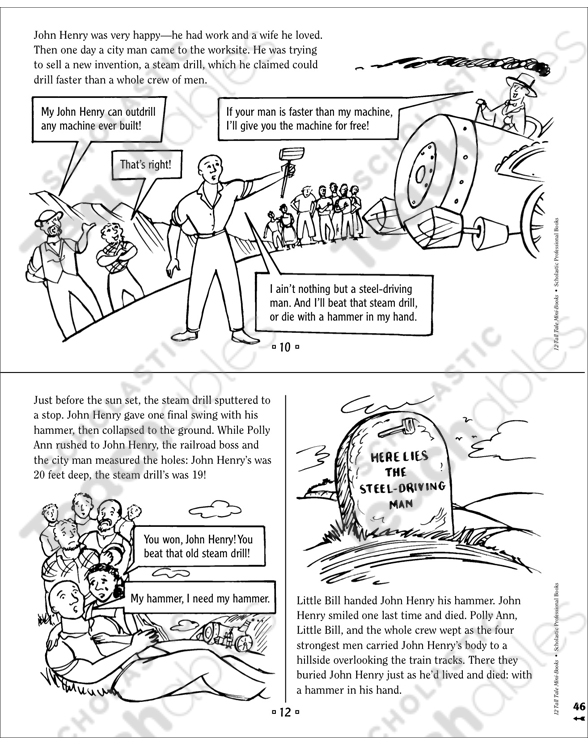 Tall Tales: John Henry: Tall Tale Mini-Book by