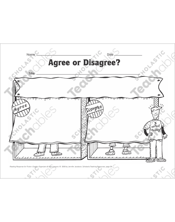 Agree or Disagree? (opinions): Graphic Organizer by