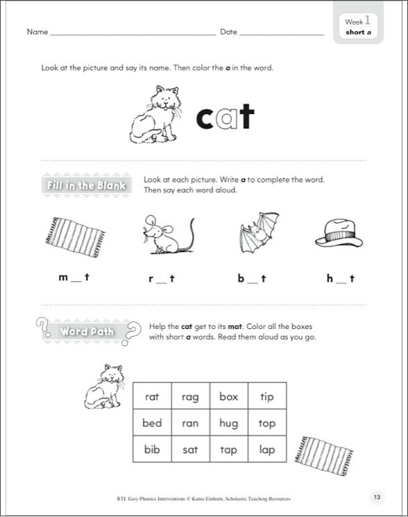 RTI: Easy Phonics Interventions by Kama Einhorn