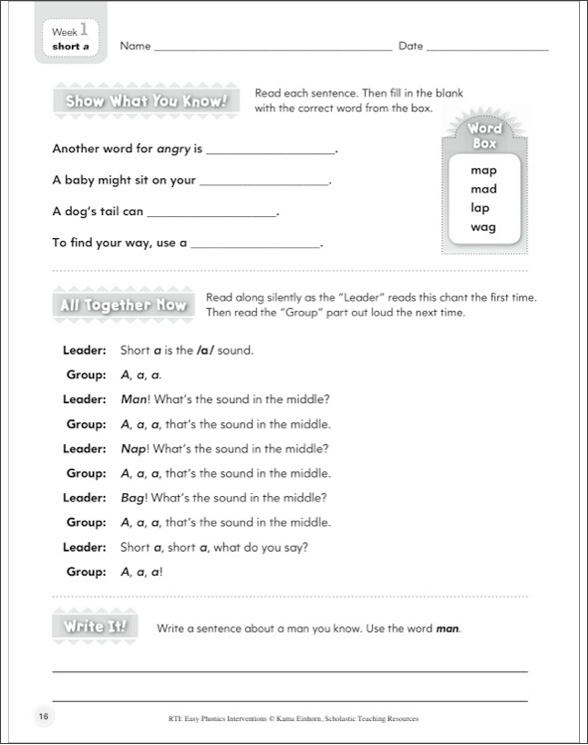 RTI: Easy Phonics Interventions by Kama Einhorn
