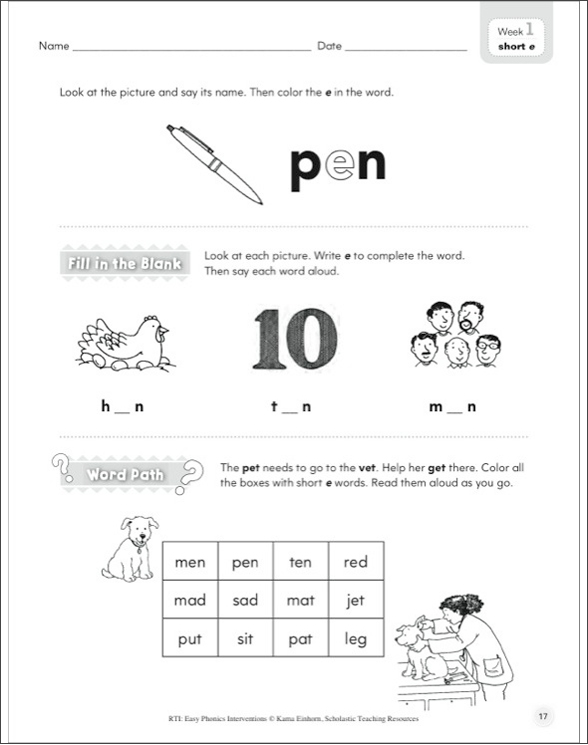 RTI: Easy Phonics Interventions by Kama Einhorn