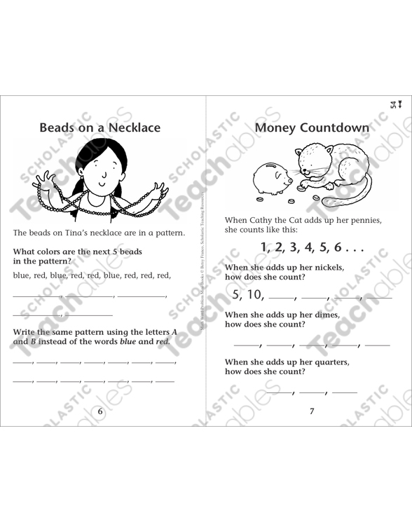 Patterns And Skip Counting Word Problem Mini Book By