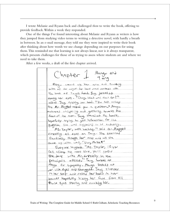 Traits of Writing: The Complete Guide for Middle School by Ruth Culham