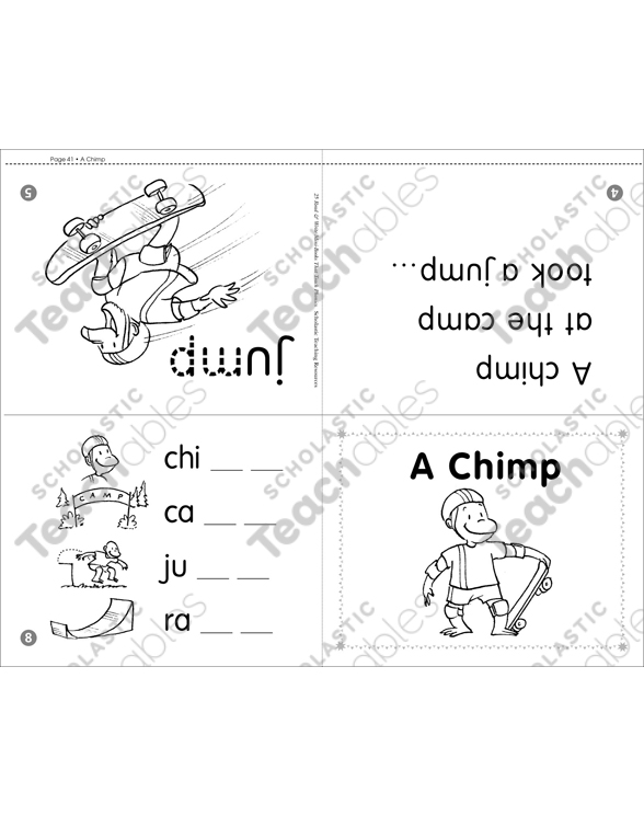 Phonics Story: A Chimp (Final consonants mp) Phonics Mini-Book by