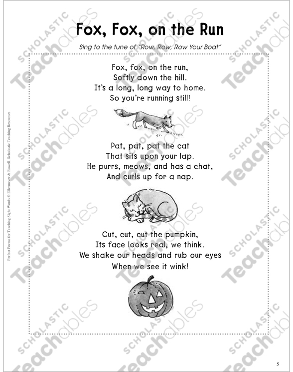 Singing Ducks (Words With Short Vowel Sounds): Sight Words Poem by