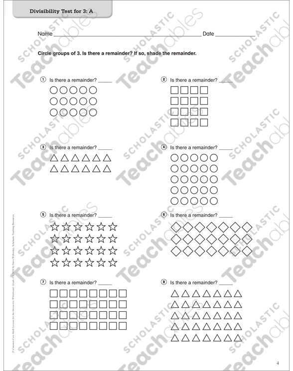 Divisibility Test for 3: Math Lesson by