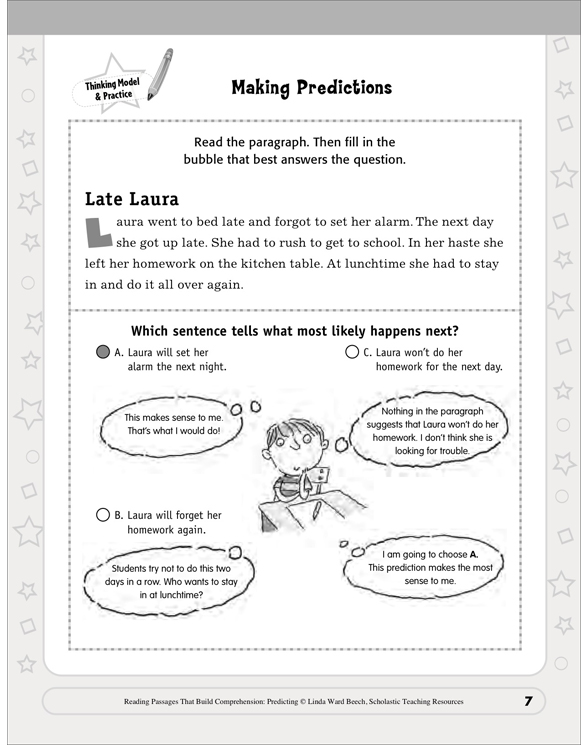 Reading Passages That Build Comprehension: Predicting by Linda Ward Beech