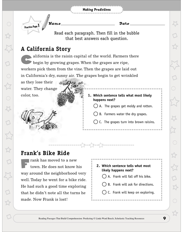 Reading Passages That Build Comprehension: Predicting by Linda Ward Beech