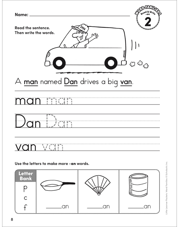 Little Learner Packets: Word Families by Violet Findley