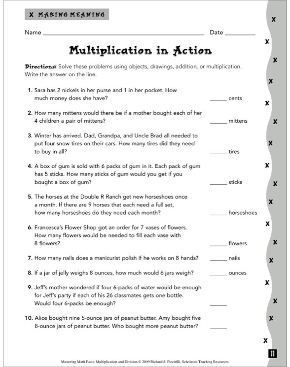 Mastering Math Facts: Multiplication & Division by Richard S. Piccirilli
