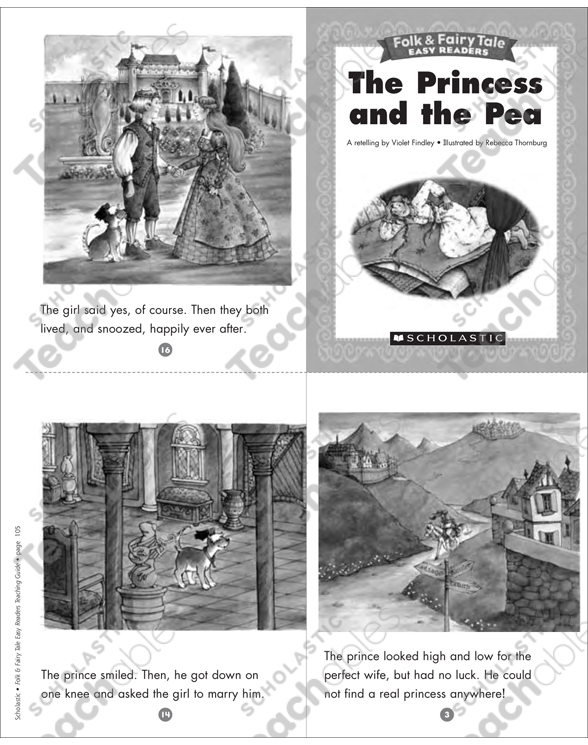 The Princess and the Pea: Folk & Fairy Tale Easy Readers Mini-Book ...