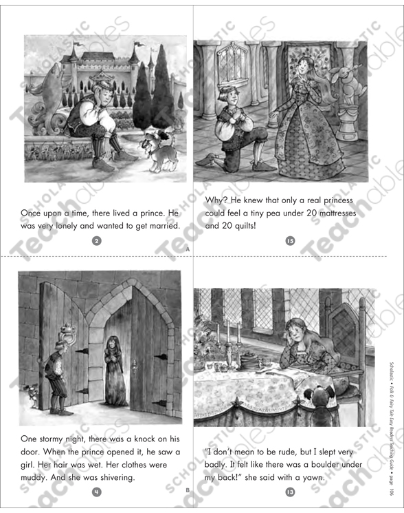 The Princess and the Pea: Folk & Fairy Tale Easy Readers Mini-Book ...