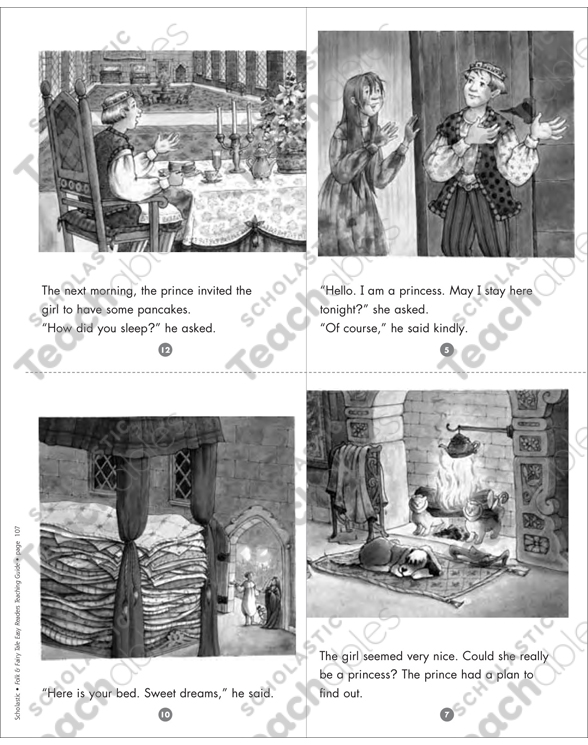 The Princess and the Pea: Folk & Fairy Tale Easy Readers Mini-Book ...