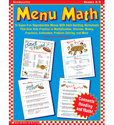 Menu Math: Grades 4-5 by Martin Lee;Marcia Miller