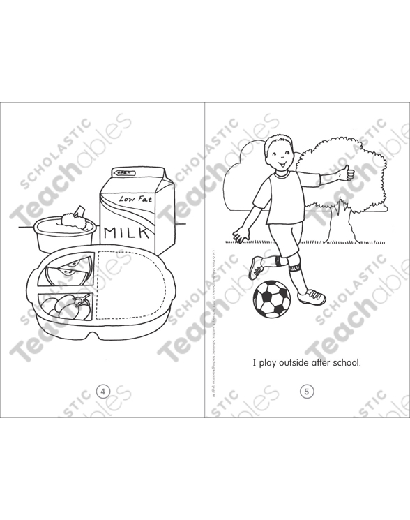 I Make Healthy Choices (Healthy Habits): Science Cut-& Paste Mini-Book by