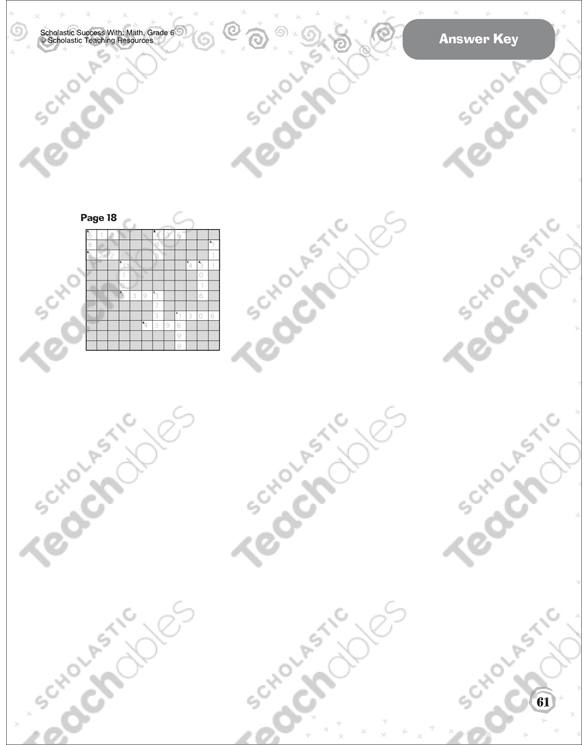 Dr. Dee Vision's Famous Crossword (Dividing by 2 Digits): Scholastic ...