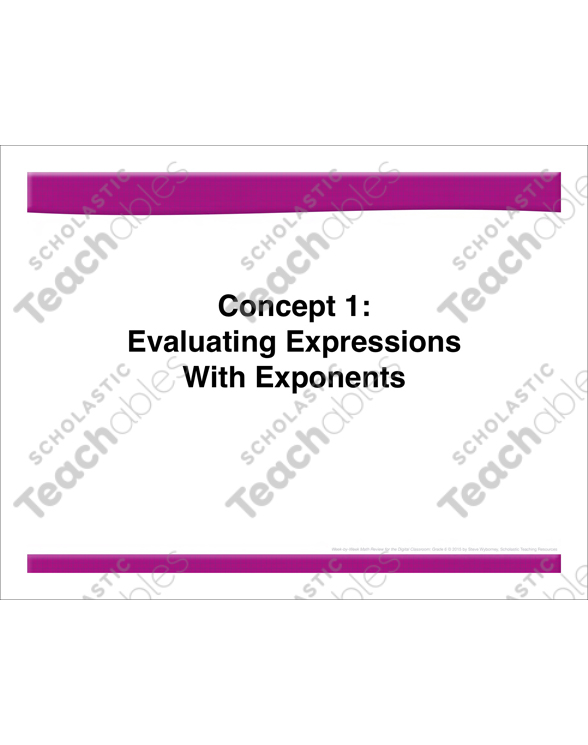 Math Review: Exponents, Ratios, Percentages, Distributive Property with ...