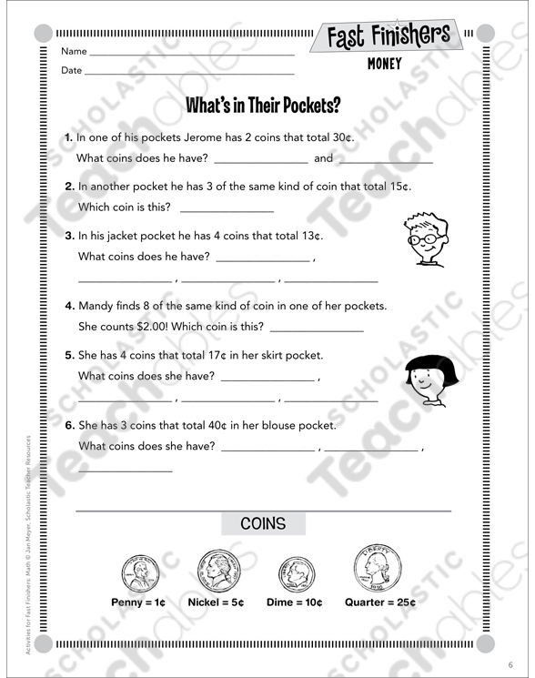 Money Grade 5 Differentiation Pack by