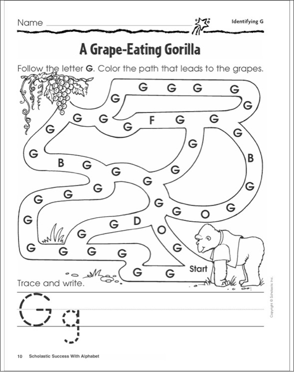 Scholastic Success With Alphabet Workbook by