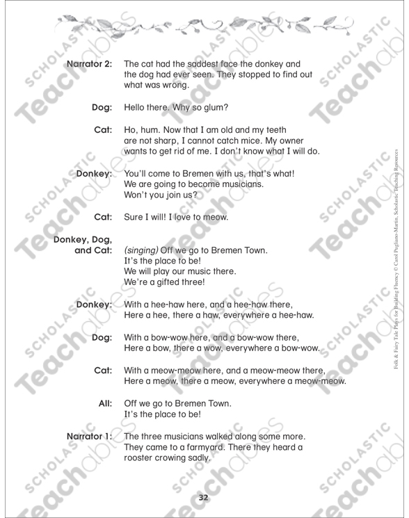 The Bremen Town Musicians: Folktale Play by