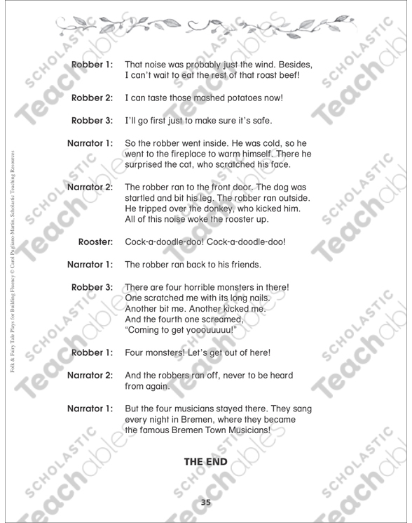 The Bremen Town Musicians: Folktale Play by