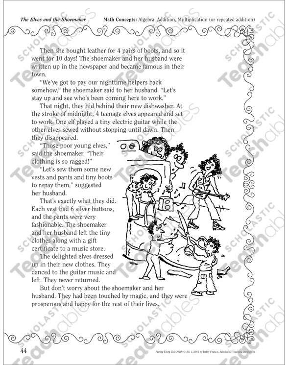 The Elves and the Shoemaker (Algebra, Adding, Multiplying): A Funny ...