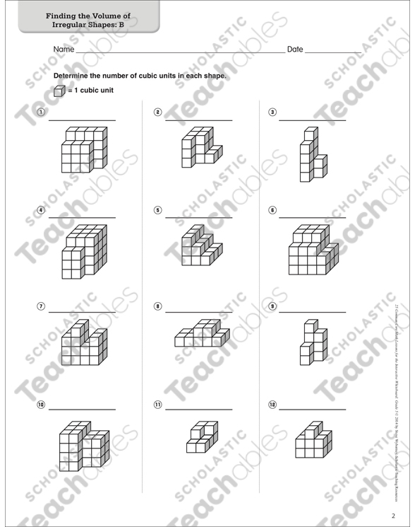 Finding the Volume of Irregular Shapes: Math Lesson by
