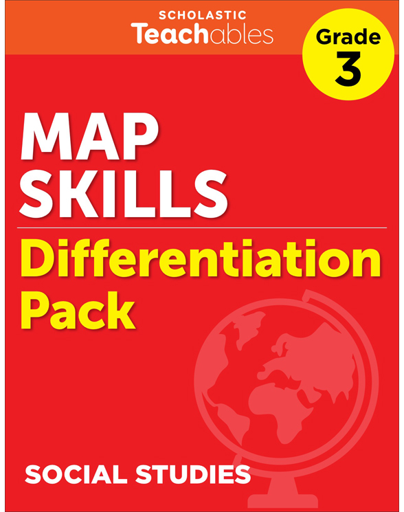Map Skills Grade 3 Differentiation Pack by