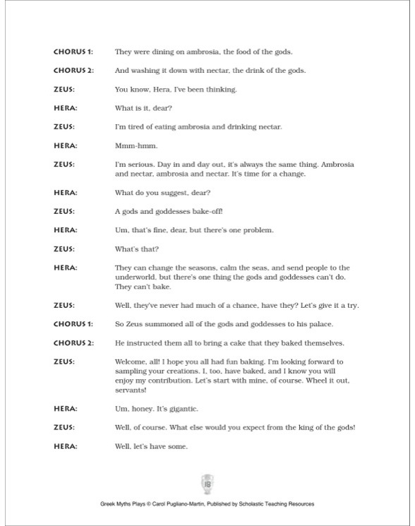 Greek Myth Plays by Carol Pugliano-Martin