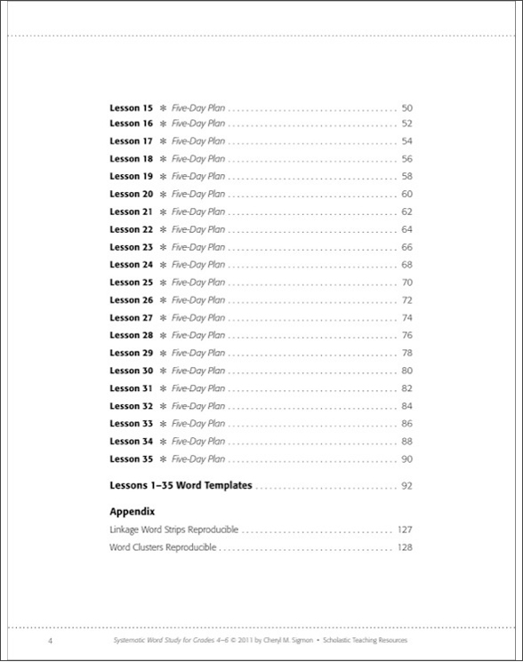 Systematic Word Study for Grades 4-6 by Cheryl M. Sigmon