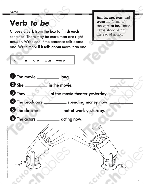 Subject/Verb Agreement Grade 4 Differentiation Pack by