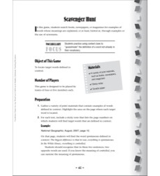 Scavenger Hunt: Clues in Context Game by