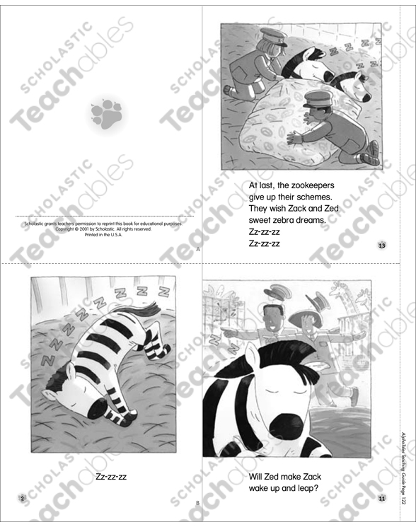 Alpha Tales: Zack the Lazy Zebra (Letter Z): Alpha Tales Mini-Book by