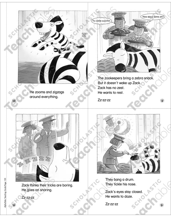 Alpha Tales: Zack the Lazy Zebra (Letter Z): Alpha Tales Mini-Book by