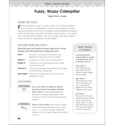Fuzzy, Wuzzy Caterpillar (Target Word - creeps): Perfect Poems for ...